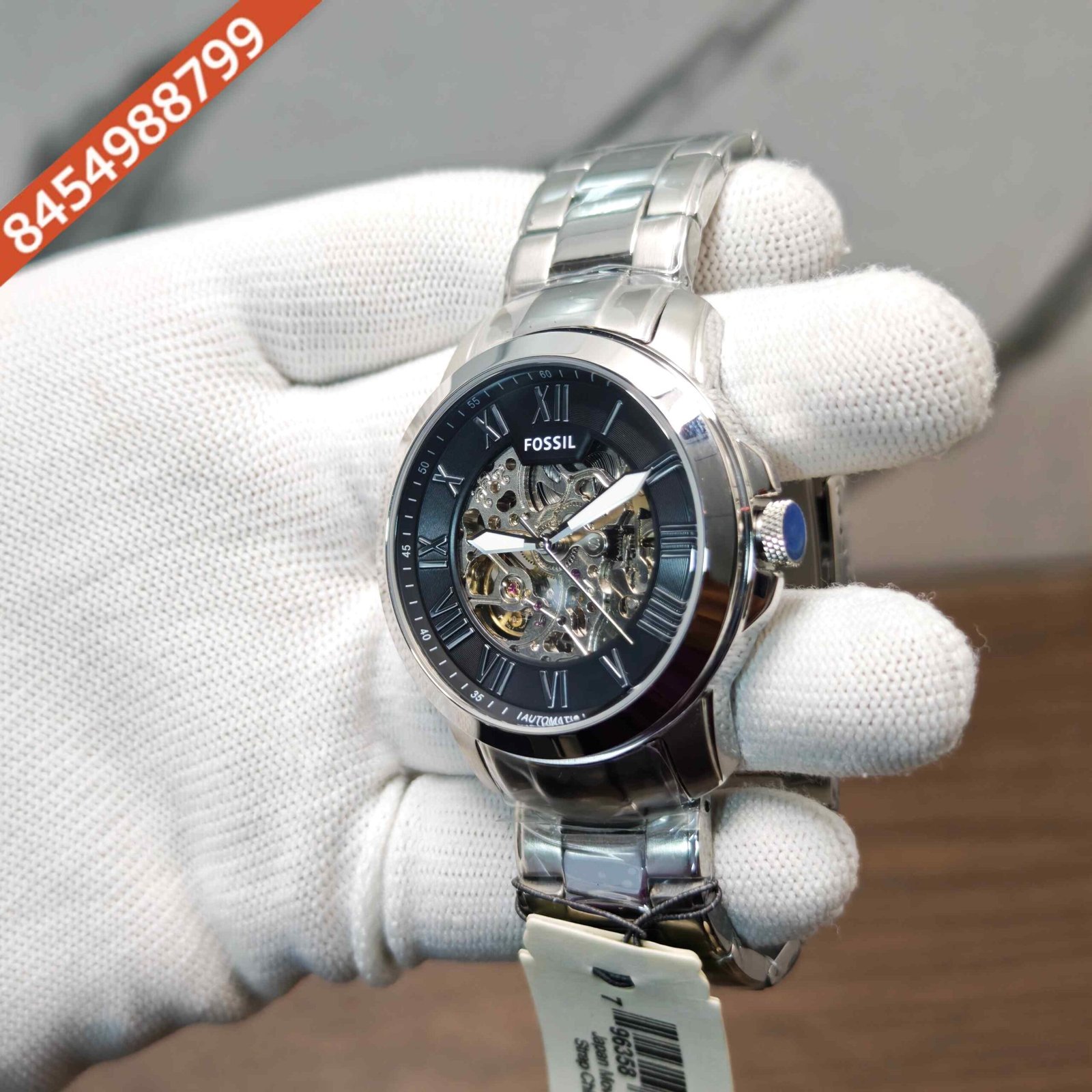 First Copy Fossil Steel Black | Luxecartindia.in